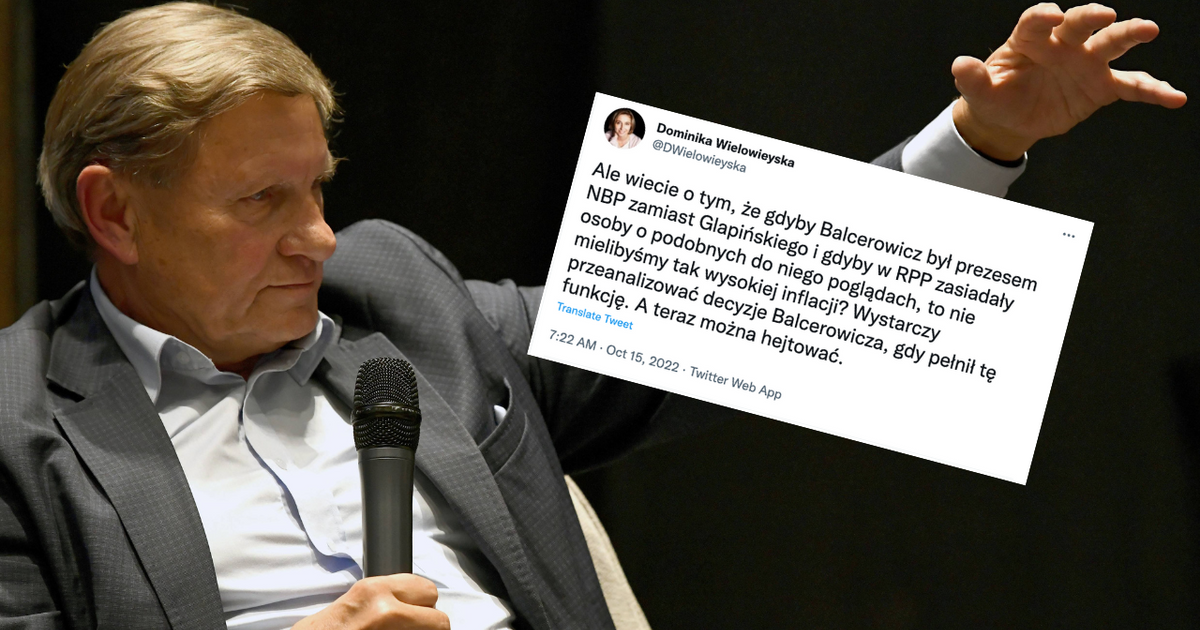 "Gdyby Balcerowicz był szefem NBP"... Awantura w sieci o tweeta ...
