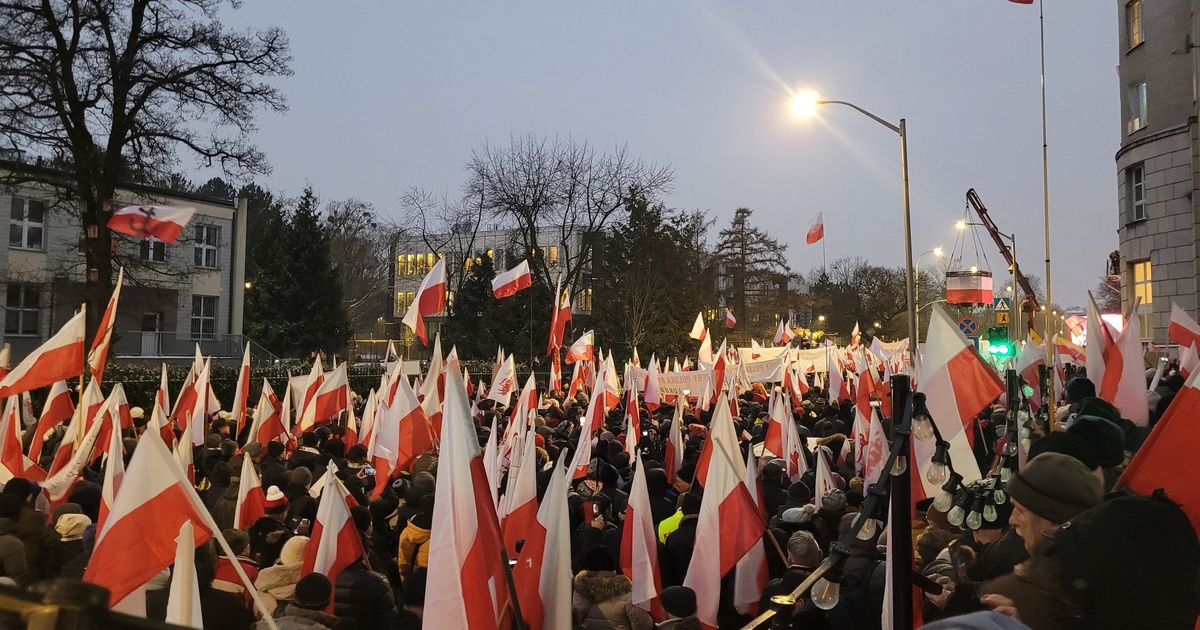 Pierwsze nagrania z Protestu Wolnych Polaków. Widać tłumy ludzi z ...