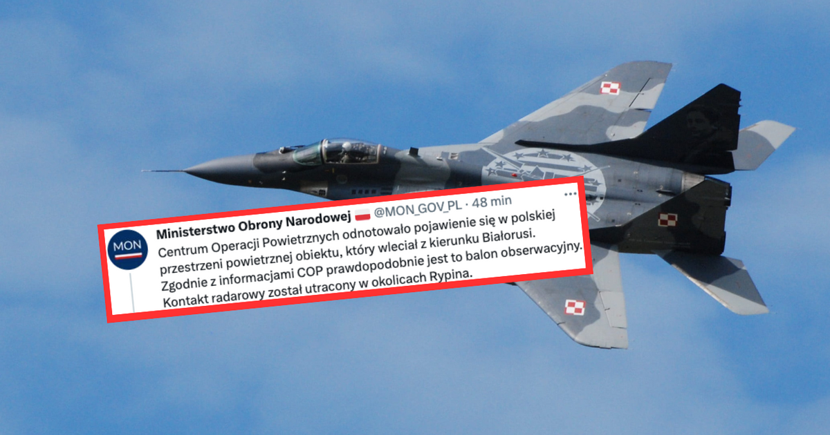 Komunikat MON: Nieznany obiekt w polskiej przestrzeni powietrznej - blog Redakcja