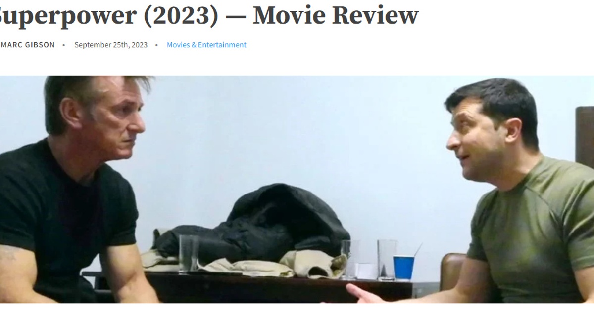 „Superpower” 2023 nowy film Seana Penna o bohaterze Wołodymyrze Żeleńskim - blog Eternity